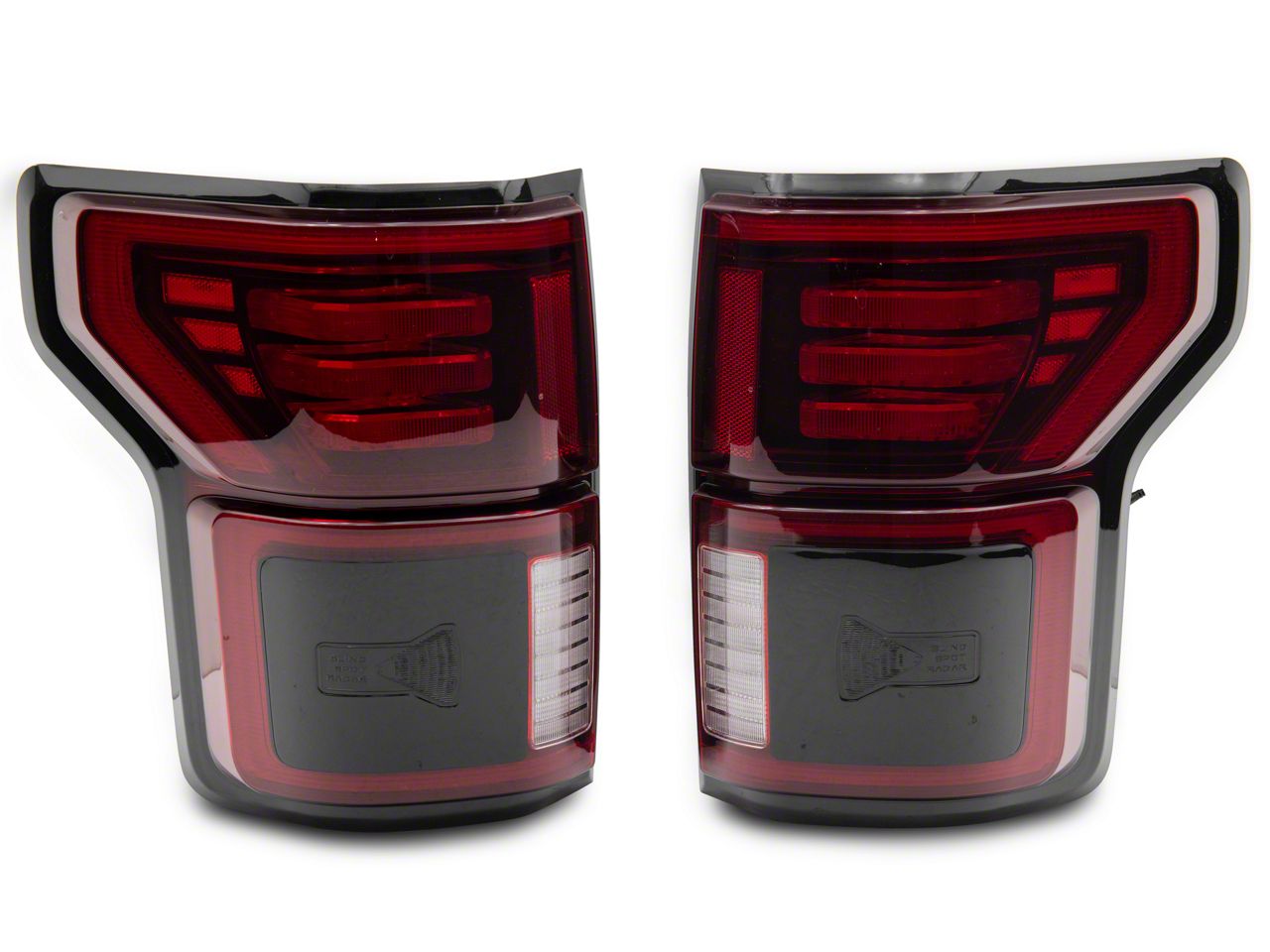 Morimoto F-150 XB LED Tail Lights; Black Housing; Red Lens LF722 (15-20 ...