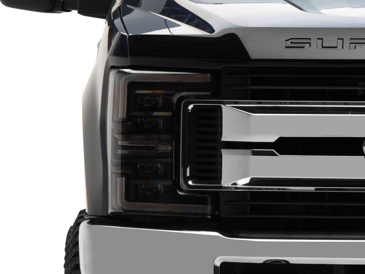 Morimoto F-250 Super Duty GEN2 XB LED Headlights with Amber DRL; Black ...