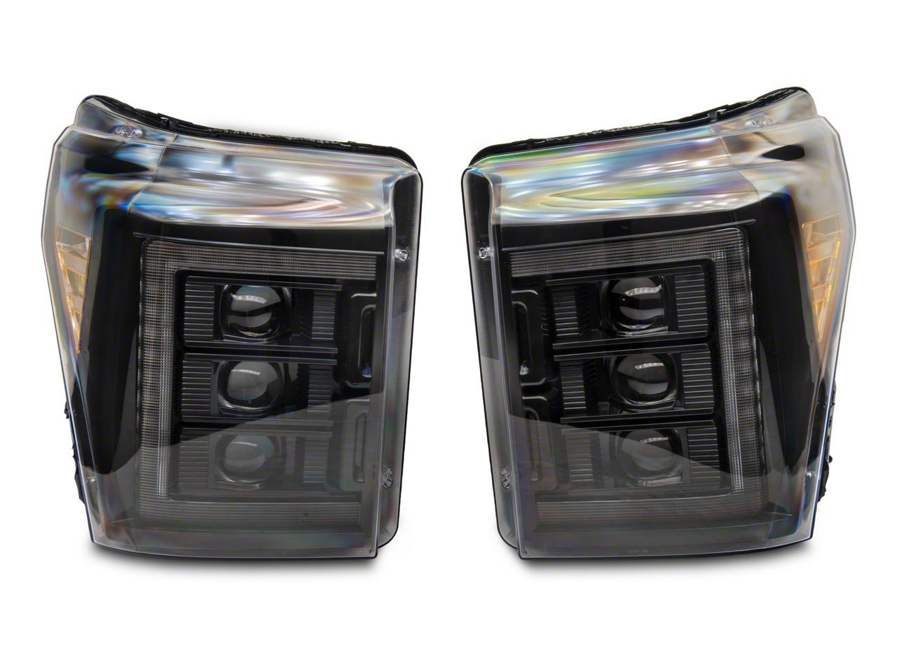 Morimoto F-250 Super Duty XB LED Headlights with White DRL; Black ...
