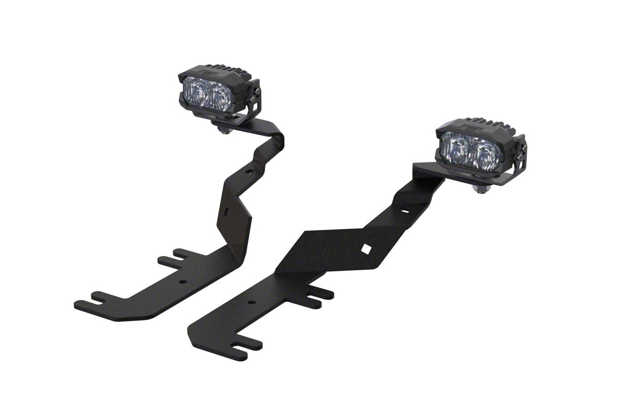Morimoto F-350 Super Duty 2Banger A-Pillar Kit; HXB White Combo Beam 2B ...