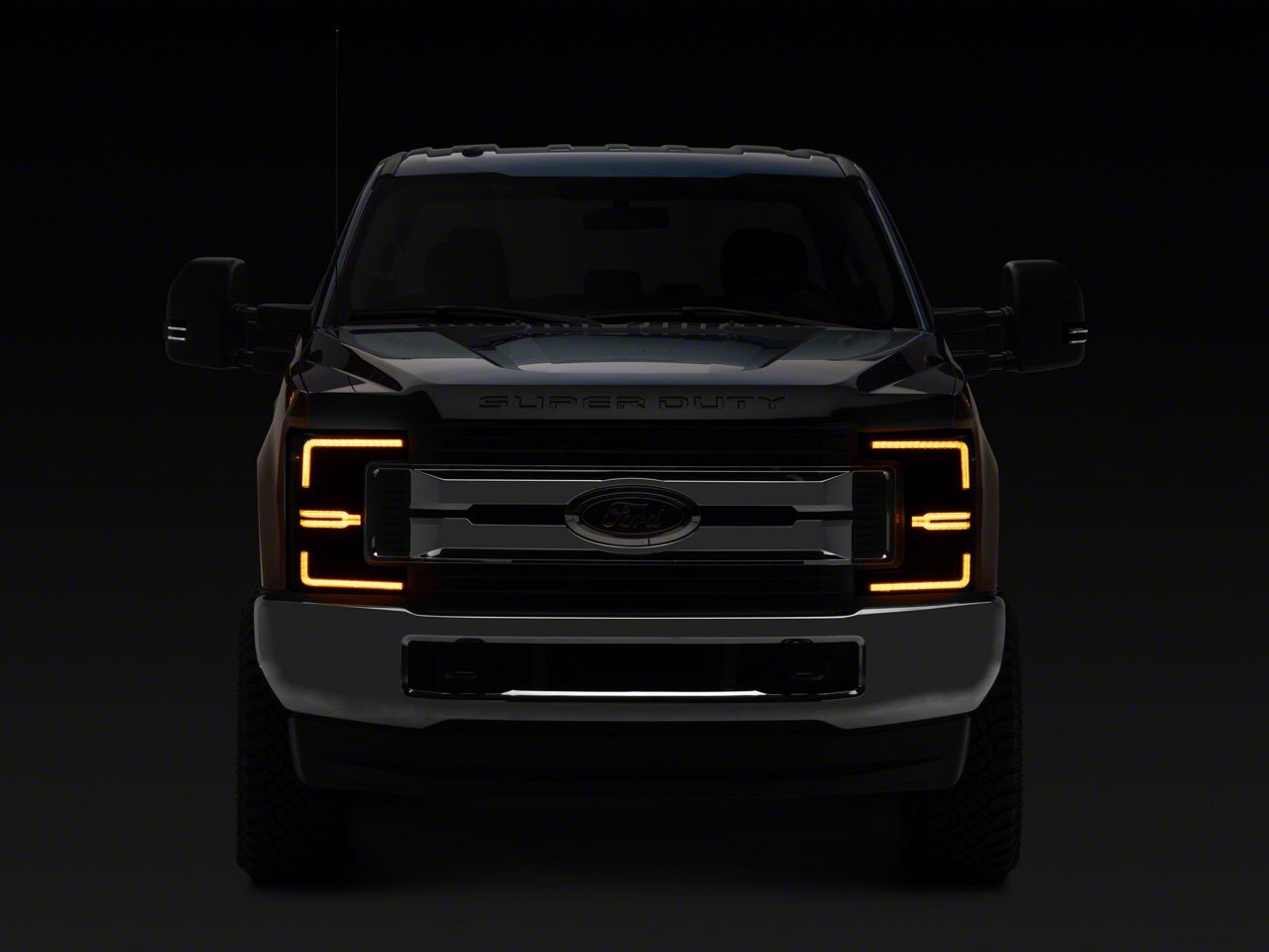 Morimoto F-350 Super Duty GEN2 XB LED Headlights with Amber DRL; Black ...