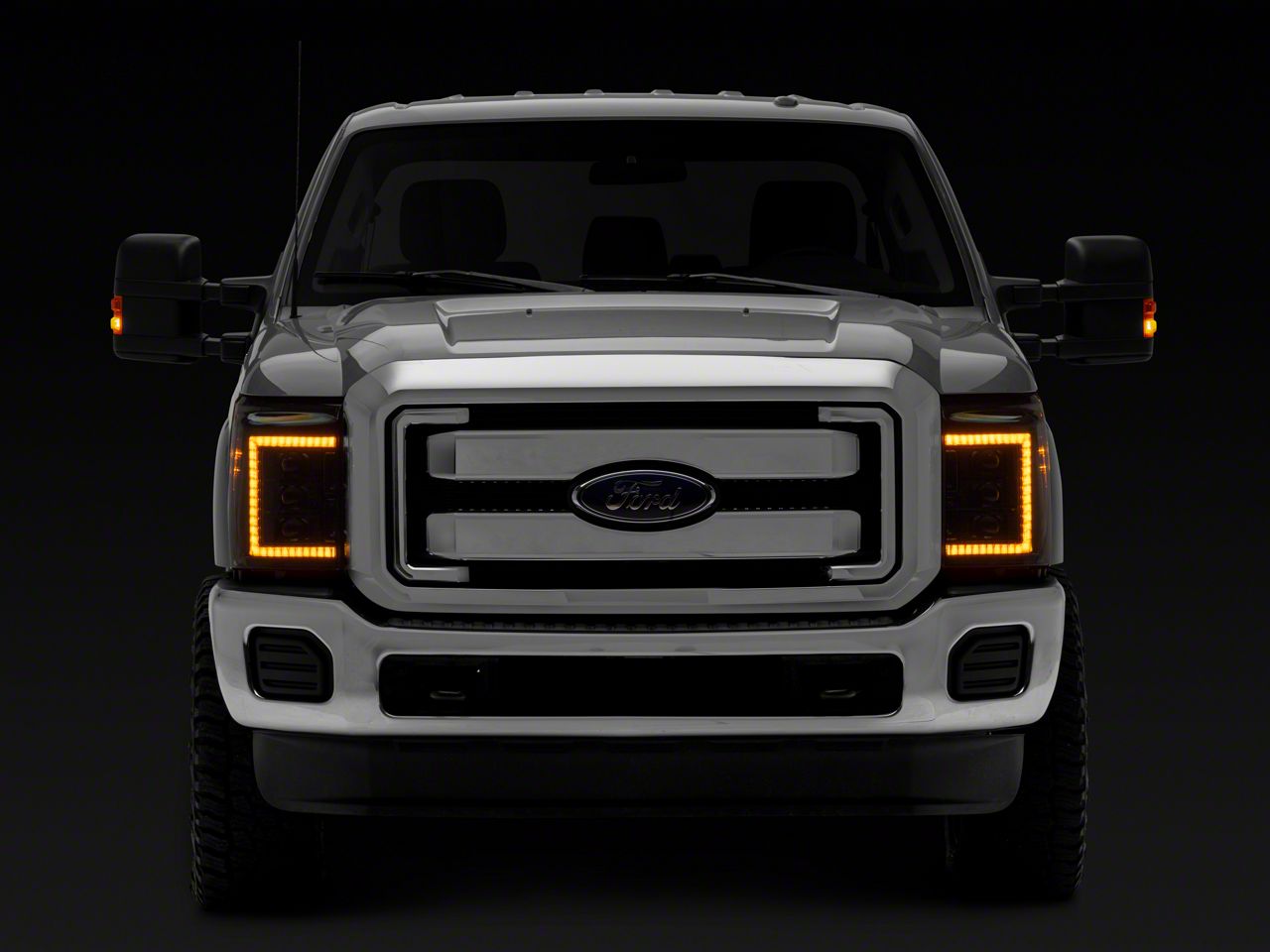 Morimoto F-350 Super Duty XB LED Headlights with Amber DRL; Black ...