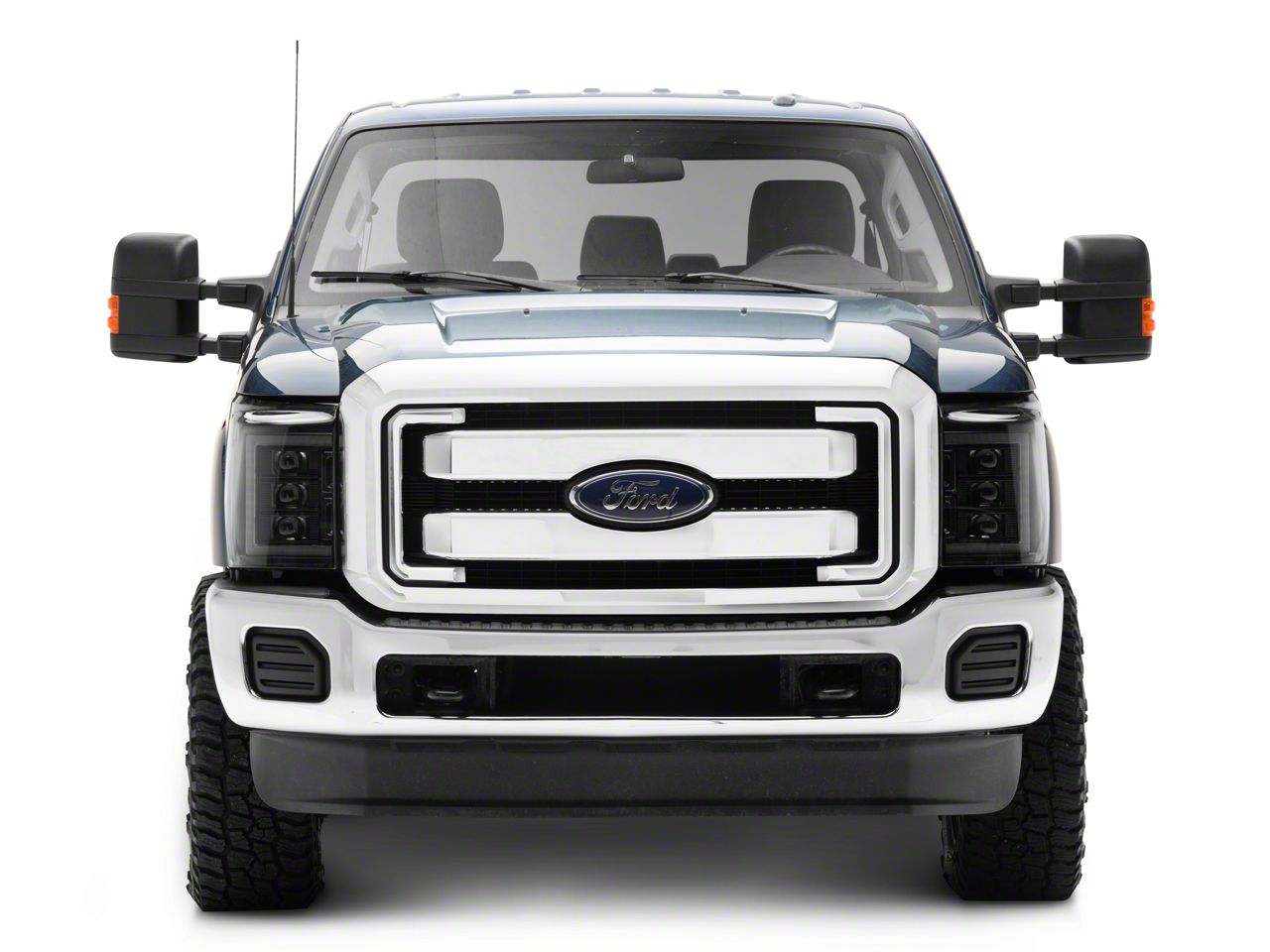 Morimoto F-350 Super Duty XB LED Headlights with Amber DRL; Black ...