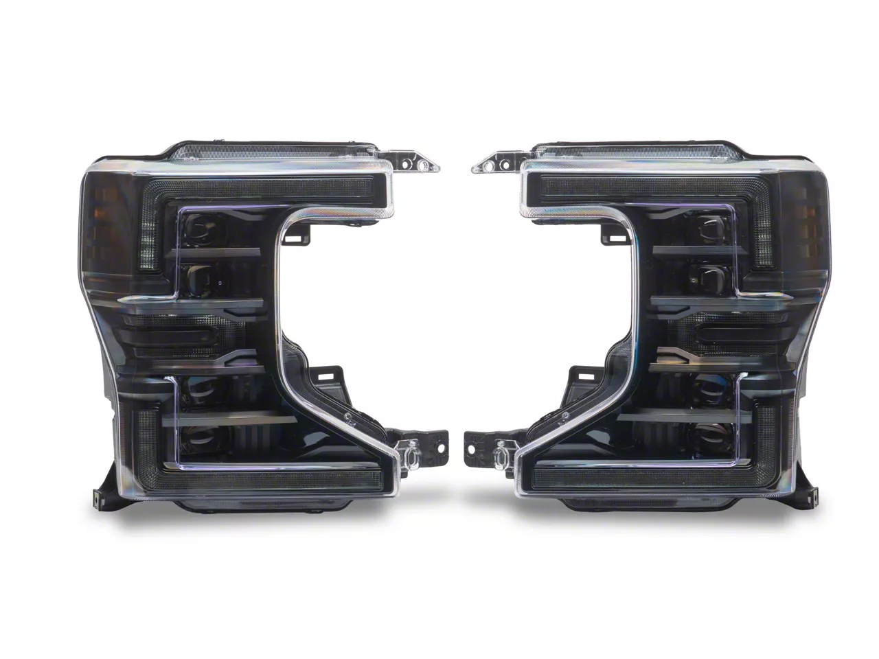 Morimoto F-350 Super Duty XB LED Headlights with Amber DRL; Black ...