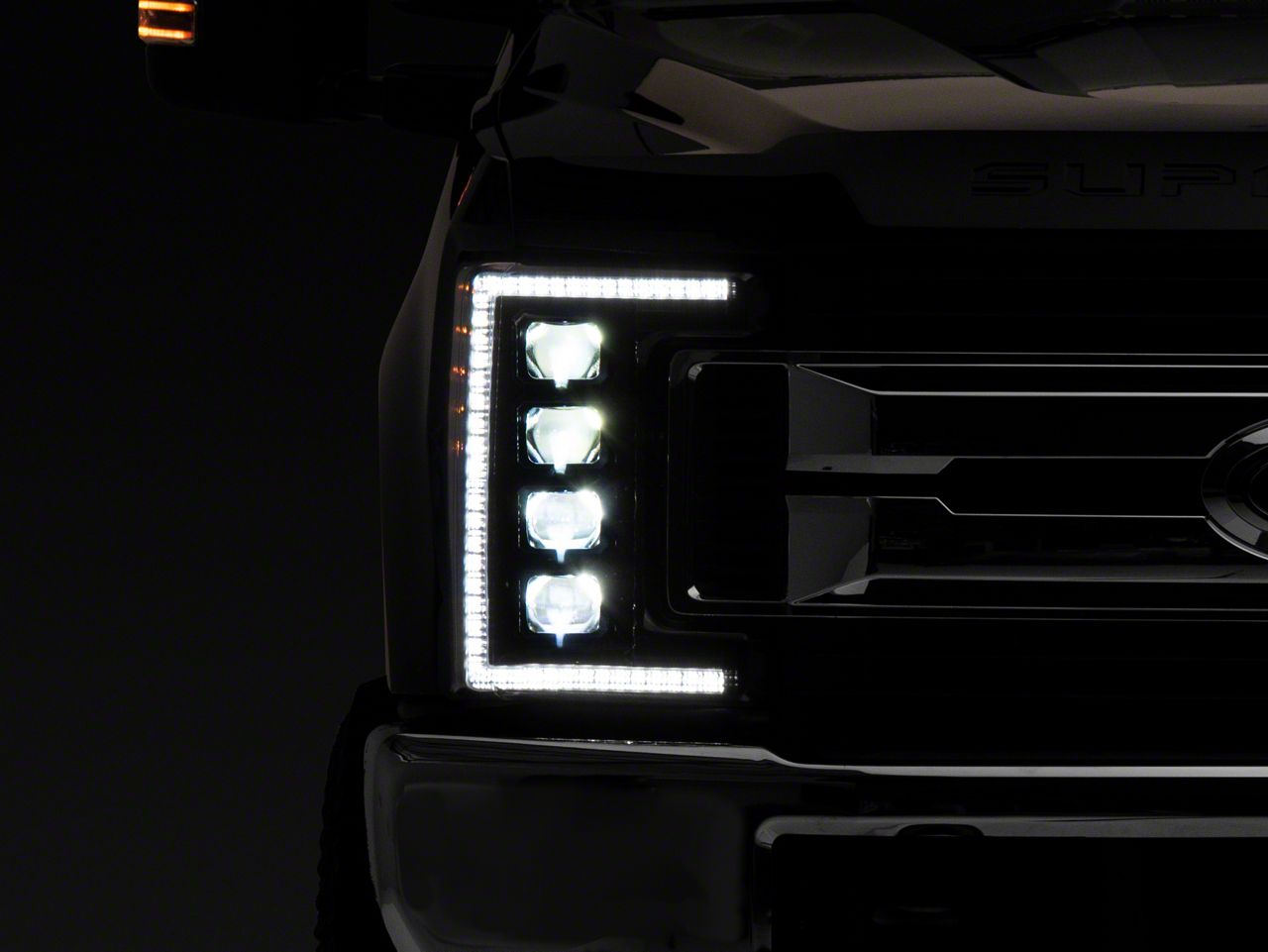 Morimoto F-350 Super Duty XB LED Headlights; Black Housing; Clear Lens ...