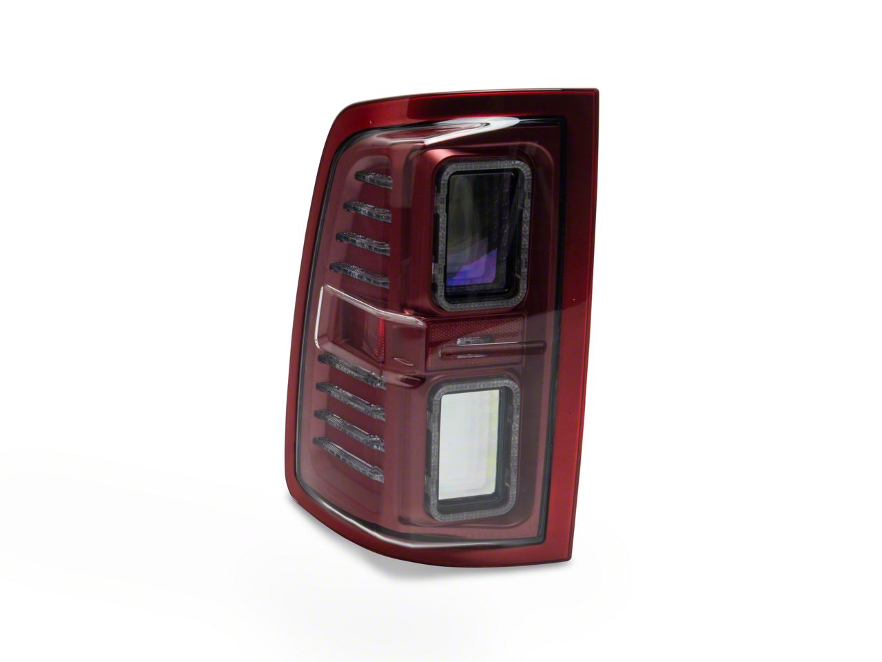 Morimoto RAM 1500 XB LED Tail Lights; Black Housing; Red Lens LF522 (09 ...