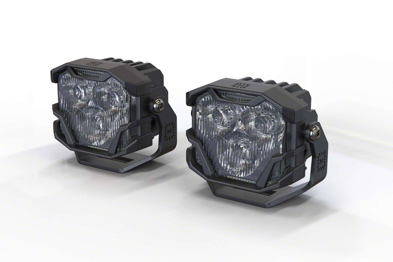Morimoto RAM 2500 4Banger 2.0 NCS LED Light Pods; White Combo Beam ...