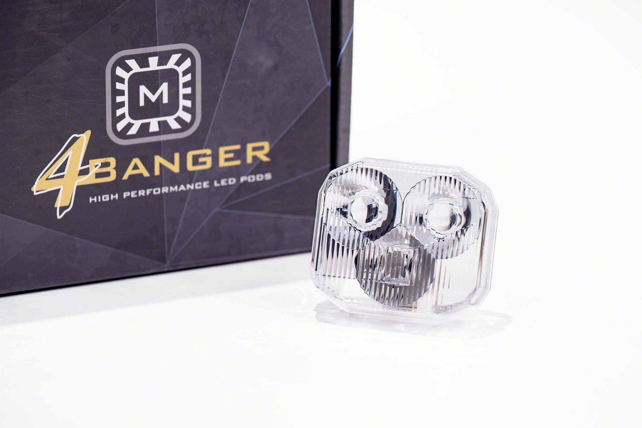 Morimoto Ranger 4Banger Light Pod Lens; White Combo Beam BAF201 - Free ...