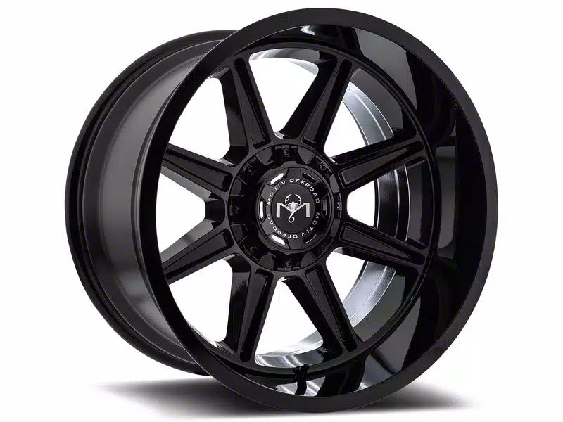 Motiv Off Road Sierra 3500 Balast Gloss Black 8-Lug Wheel; 20x9; 18mm ...