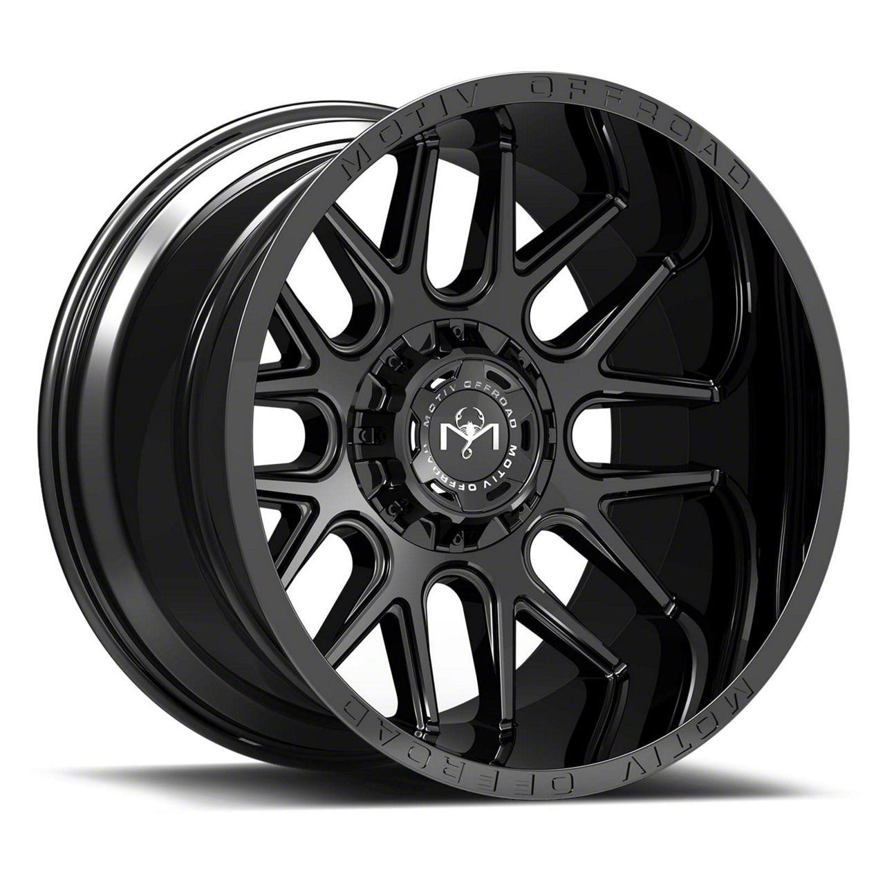 Motiv Offroad Silverado 1500 Magnus Gloss Black 6-Lug Wheel; 18x9; 18mm ...