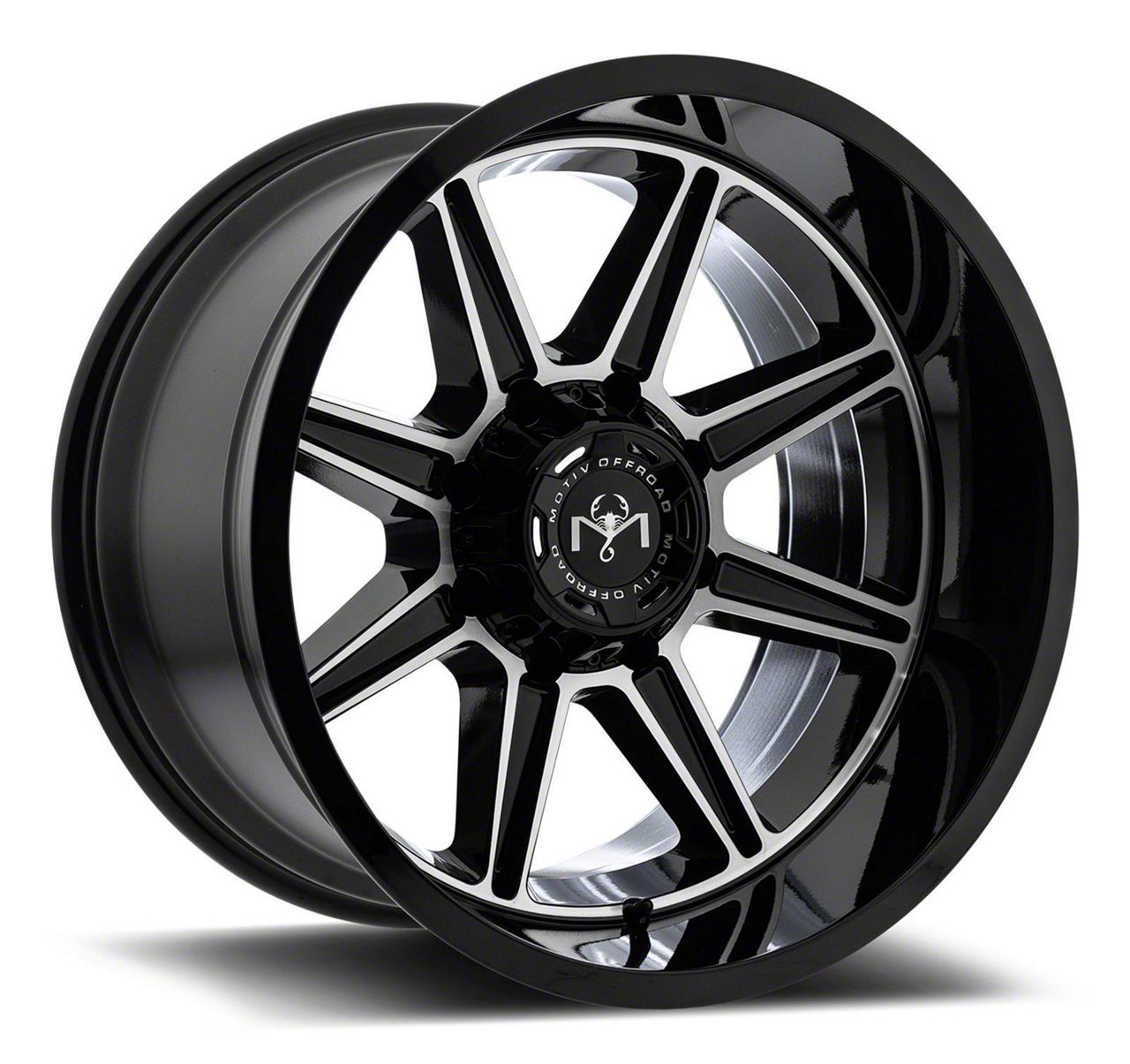 Motiv Offroad Silverado 1500 Balast Gloss Black with Chrome Accents 6 ...