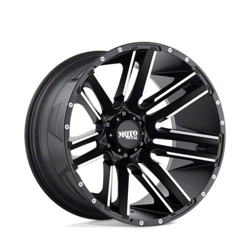 Moto Metal Silverado 3500 MO978 Razor Satin Black Machined 8-Lug Wheel ...