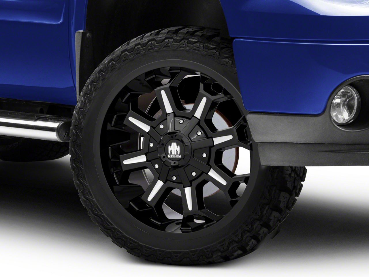Moto Metal Sierra 1500 Combat Gloss Black Milled 6-Lug Wheel; 24x12 ...