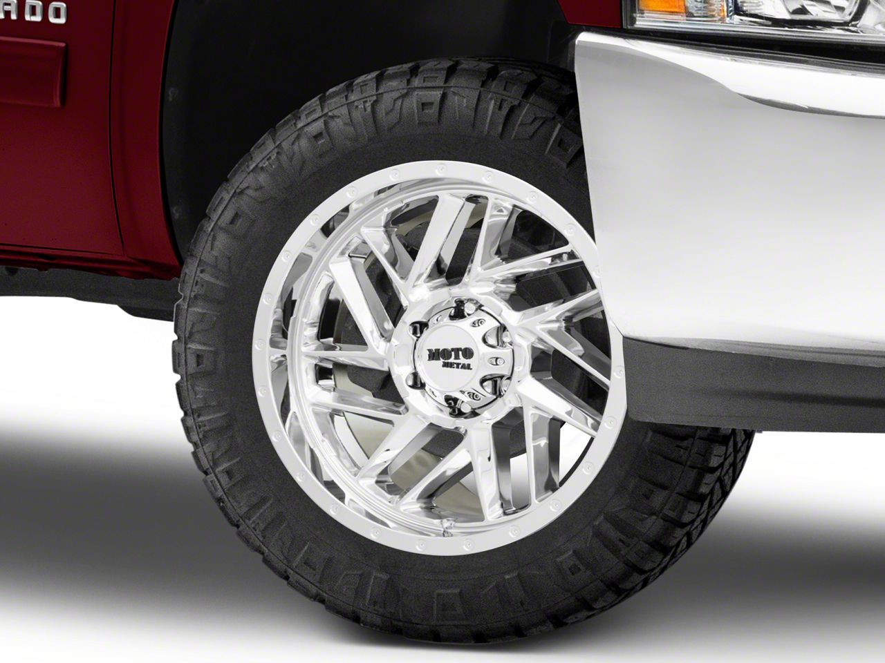 Moto Metal Silverado 1500 MO985 Breakout Chrome 6-Lug Wheel; 20x12 ...