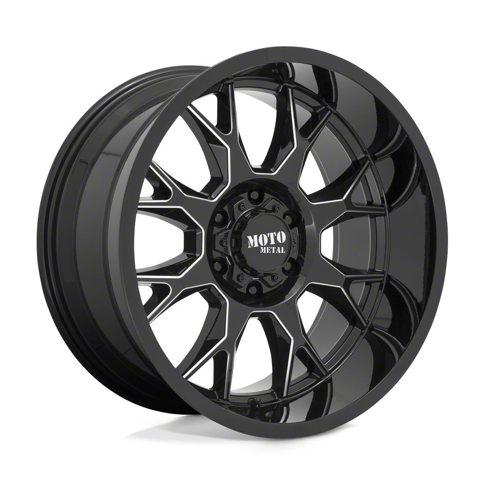Moto Metal RAM 2500 MO806 Gloss Black Milled 8-Lug Wheel; 20x9; 0mm ...