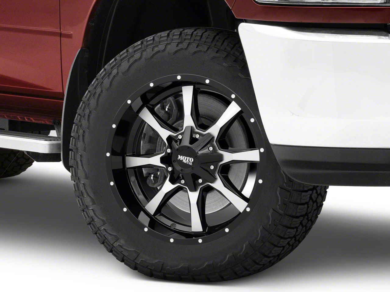 Moto Metal RAM 2500 MO970 Gloss Black Machined 8-Lug Wheel; 20x10; 12mm ...