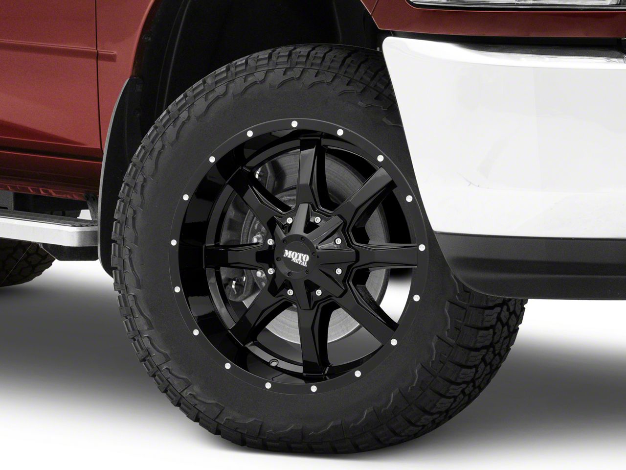 Moto Metal RAM 2500 MO970 Gloss Black Milled 8-Lug Wheel; 20x10; 12mm ...