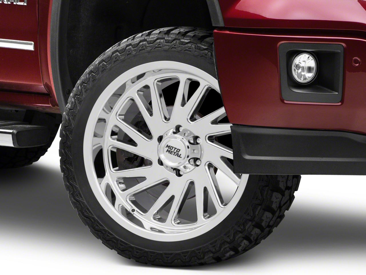 Moto Metal Sierra 1500 Combat Chrome 6-Lug Wheel; 22x10; -18mm Offset ...
