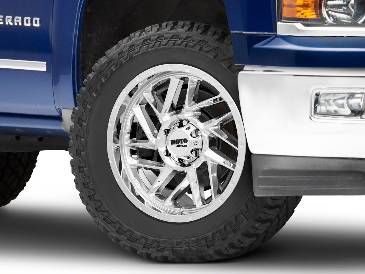 Moto Metal Silverado 1500 MO985 Breakout Chrome 6-Lug Wheel; 20x9; 18mm ...