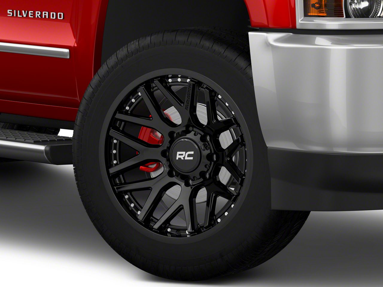 Moto Metal Silverado 3500 Spider Gloss Black Machined 8-Lug Wheel ...