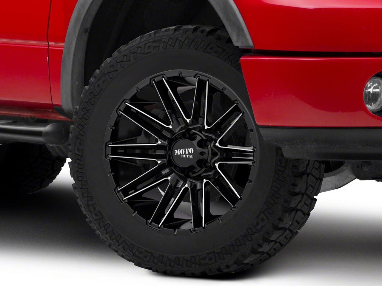 Moto Metal F-150 MO998 Kraken Gloss Black Milled 6-Lug Wheel; 20x10 ...