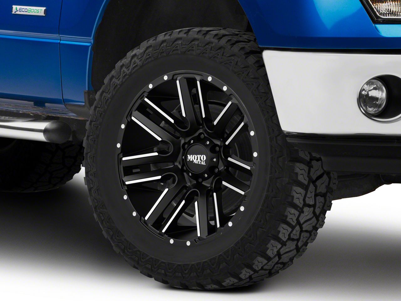 Moto Metal F-150 MO978 Razor Satin Black Machined 6-Lug Wheel; 20x10 ...