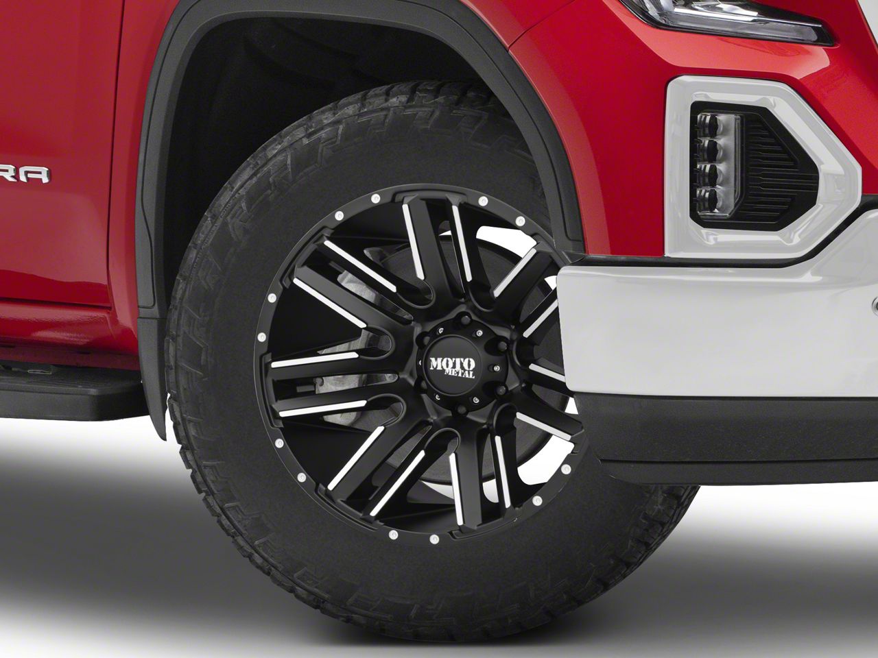 Moto Metal Sierra 1500 MO978 Razor Satin Black Machined 6-Lug Wheel ...