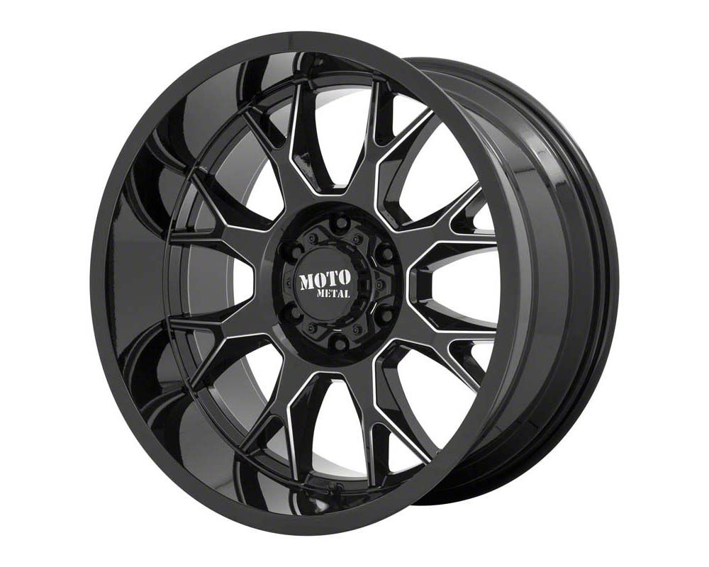Moto Metal RAM 2500 MO806 Gloss Black Milled 8-Lug Wheel; 22x12; -44mm ...