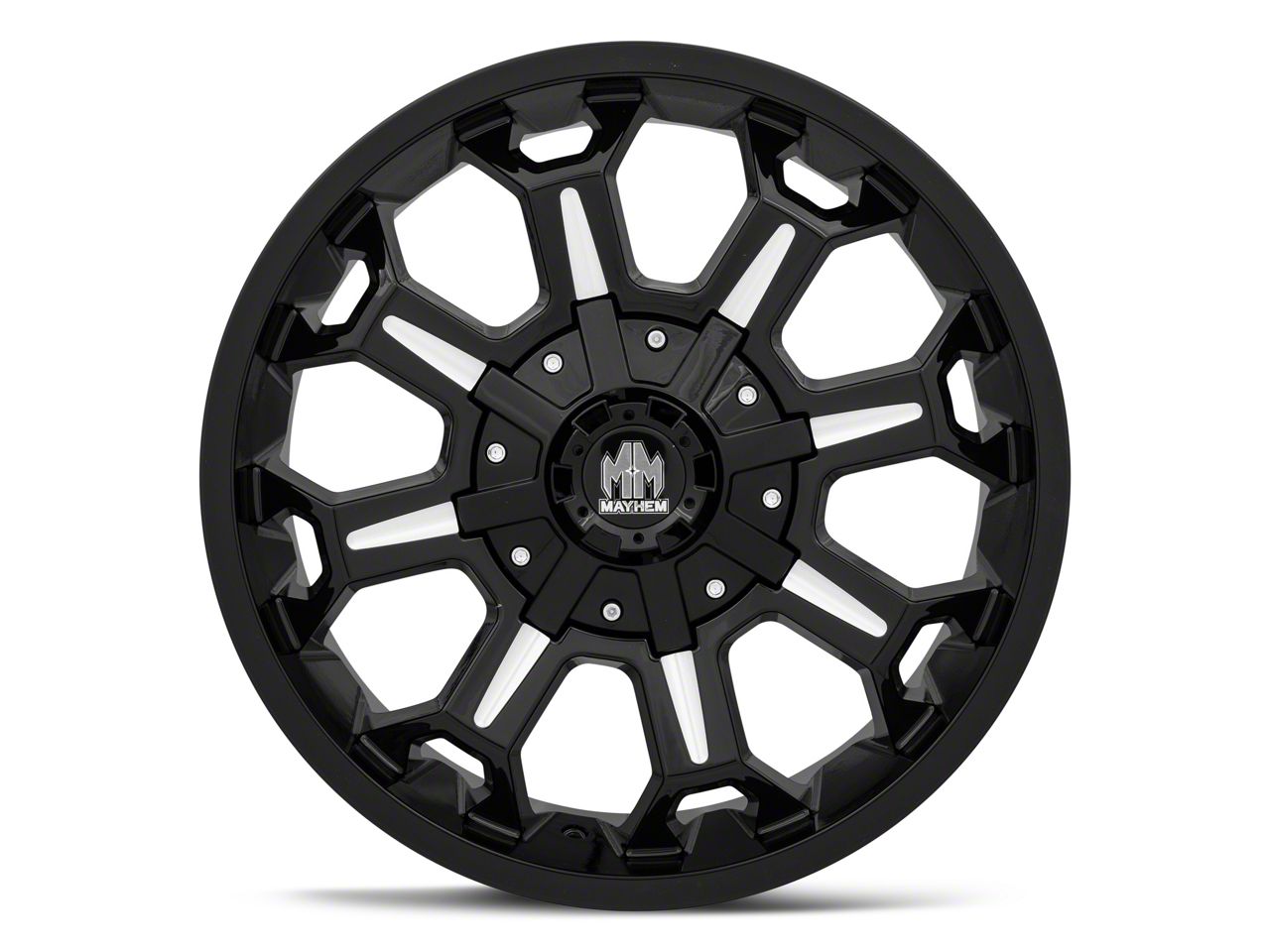 Moto Metal Canyon Combat Gloss Black Milled 6-Lug Wheel; 22x12; -44mm ...