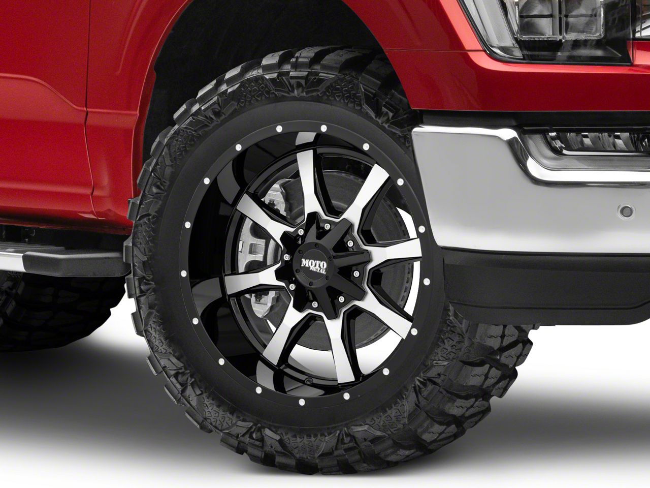 Moto Metal F-150 MO970 Gloss Black Machined 6-Lug Wheel; 20x9; 12mm ...