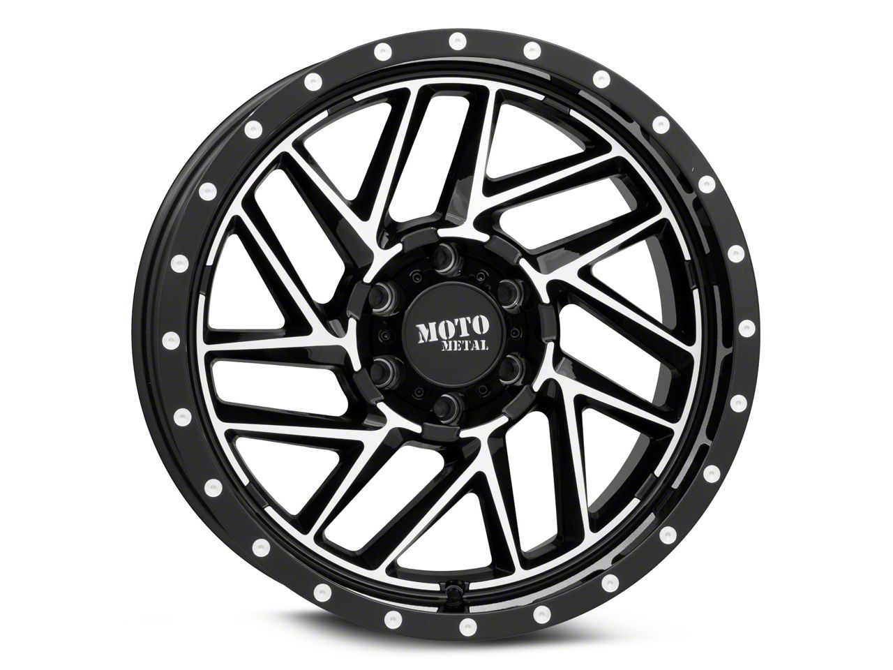 Moto Metal F-150 MO985 Breakout Gloss Black Machined 6-Lug Wheel; 20x9 ...