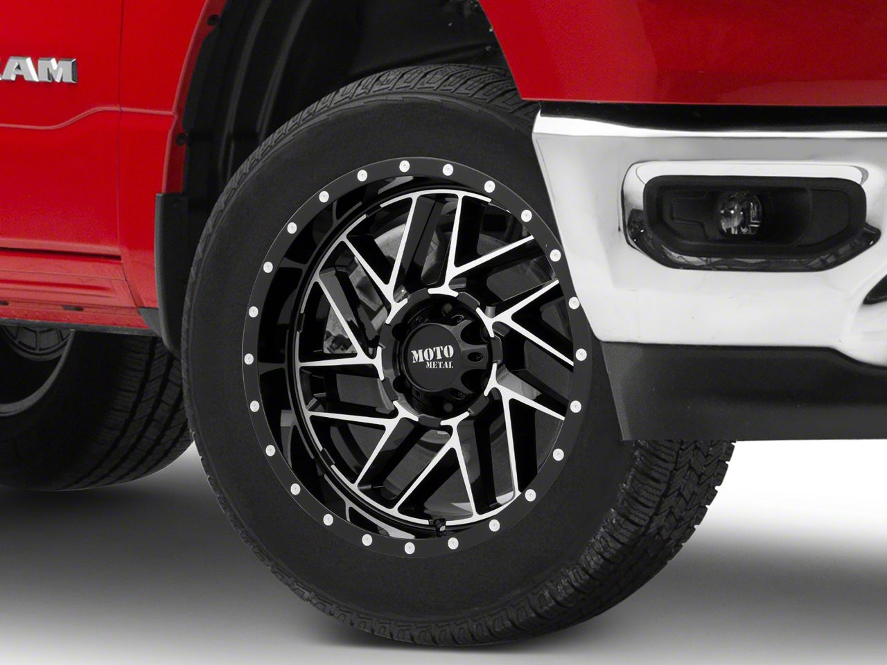 Moto Metal RAM 1500 MO985 Breakout Gloss Black Machined 6-Lug Wheel ...