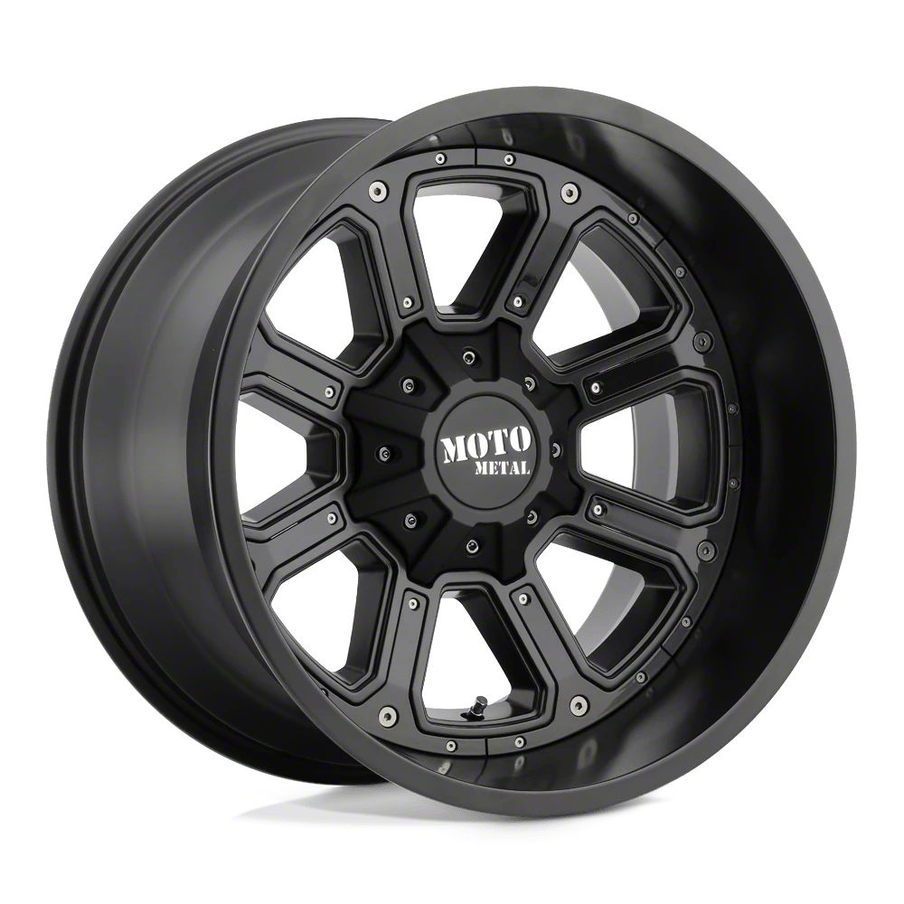 Moto Metal RAM 1500 Shift Matte Black with Gloss Black Inserts 6-Lug ...
