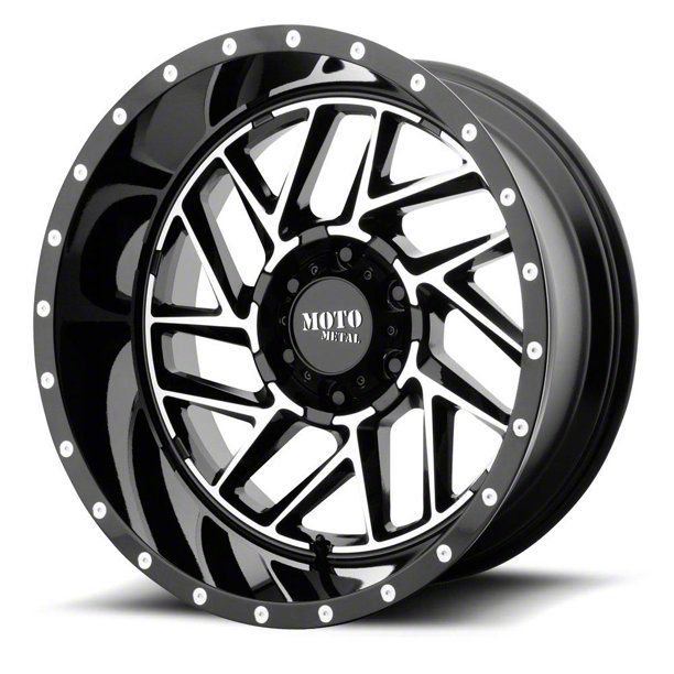 Moto Metal Silverado 1500 Breakout Gloss Black Machined 6-Lug Wheel ...