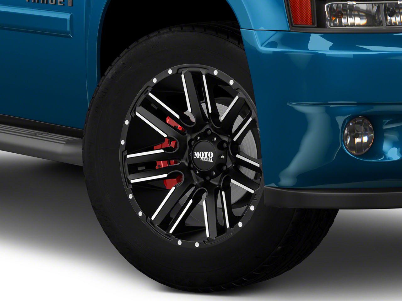 Moto Metal Tahoe MO978 Razor Satin Black Machined 6-Lug Wheel; 20x10 ...