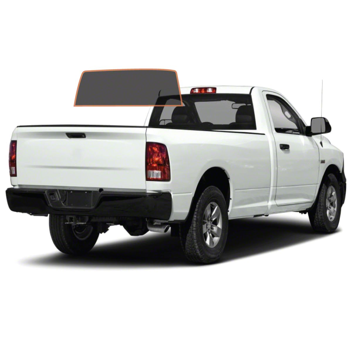 MotoShield Pro RAM 1500 Solid Rear Windshield Tint; 5% RAM1500-1018-ST ...