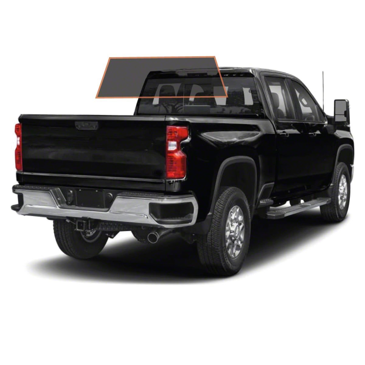 MotoShield Pro Silverado 2500 Solid Rear Windshield Tint; 15% CHEV2500 ...