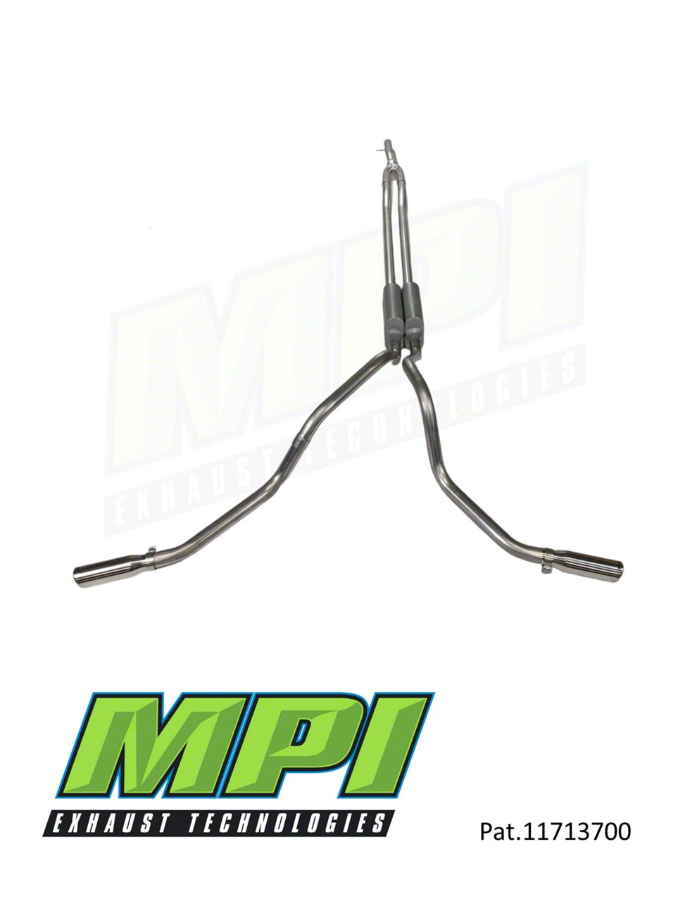 MPI Exhaust Technologies F-250 Super Duty Turbo Series Clamp-On Dual ...