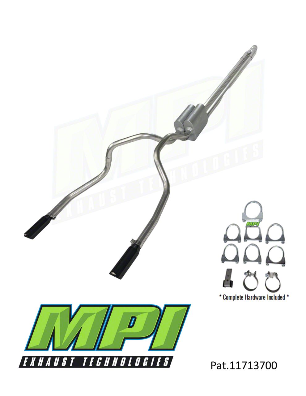 MPI Exhaust Technologies F-150 Performance Series Clamp-On Dual Exhaust ...