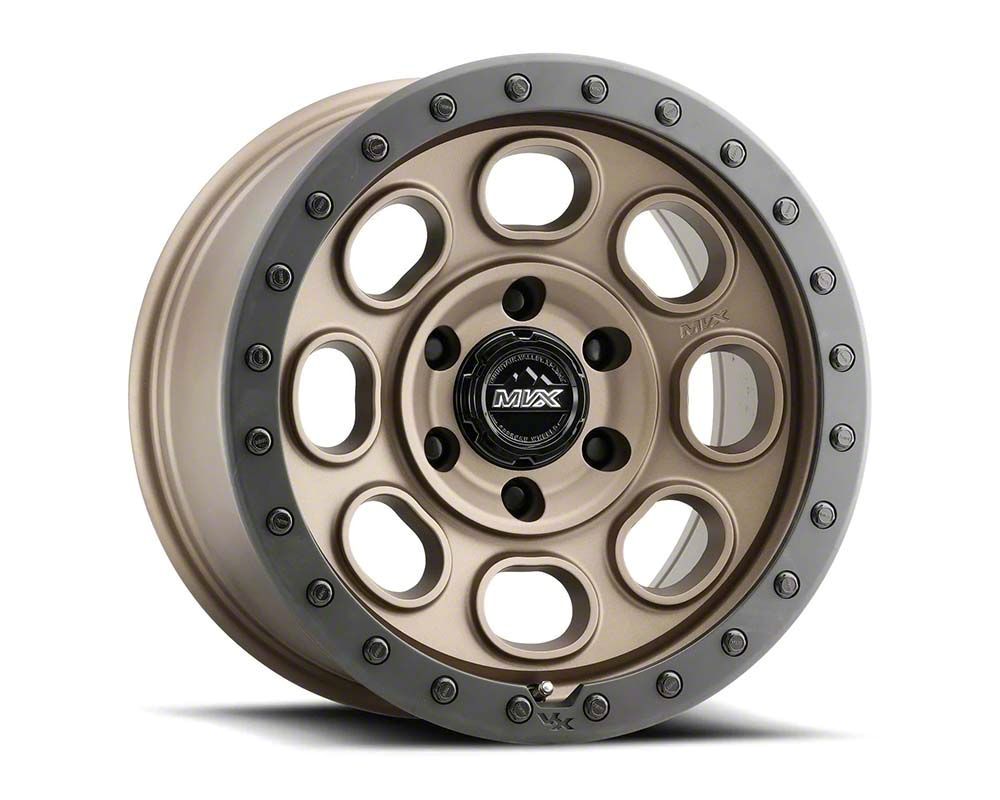 MVX Offroad Sierra 1500 VX80 Matte Bronze with Matte Black Lip 6-Lug ...