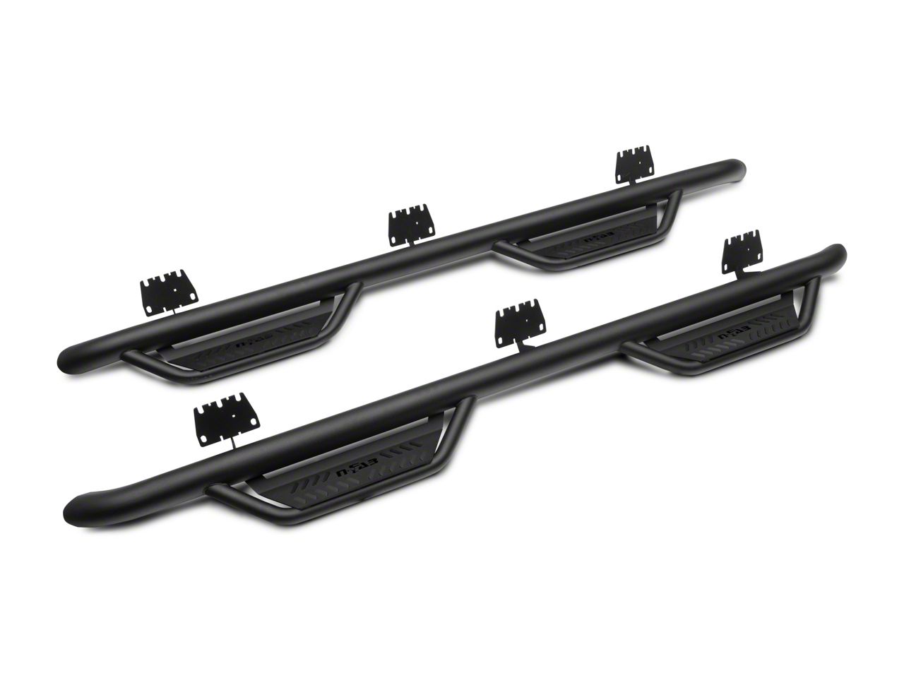 N-Fab RAM 1500 Cab Length Podium Nerf Side Step Bars; Textured Black ...