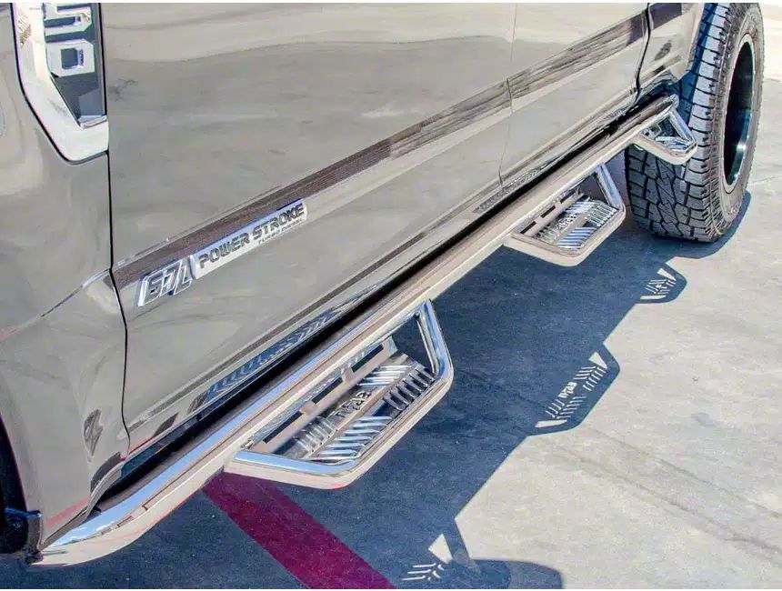 N-Fab RAM 3500 Cab Length Podium Nerf Side Step Bars; Polished ...
