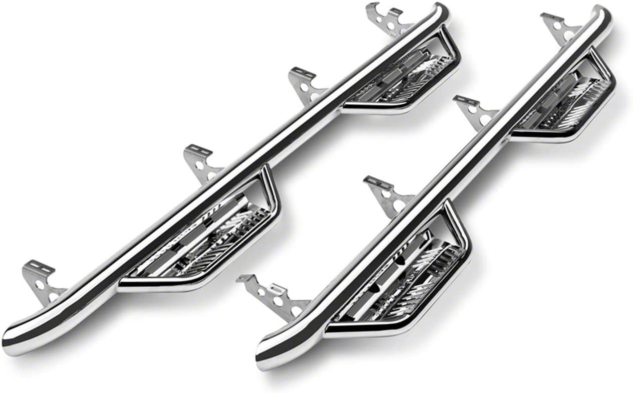 N-Fab RAM 3500 Wheel 2 Wheel Podium Nerf Side Step Bars; Polished Stainless HPD10103CC-6-SS (10 ...