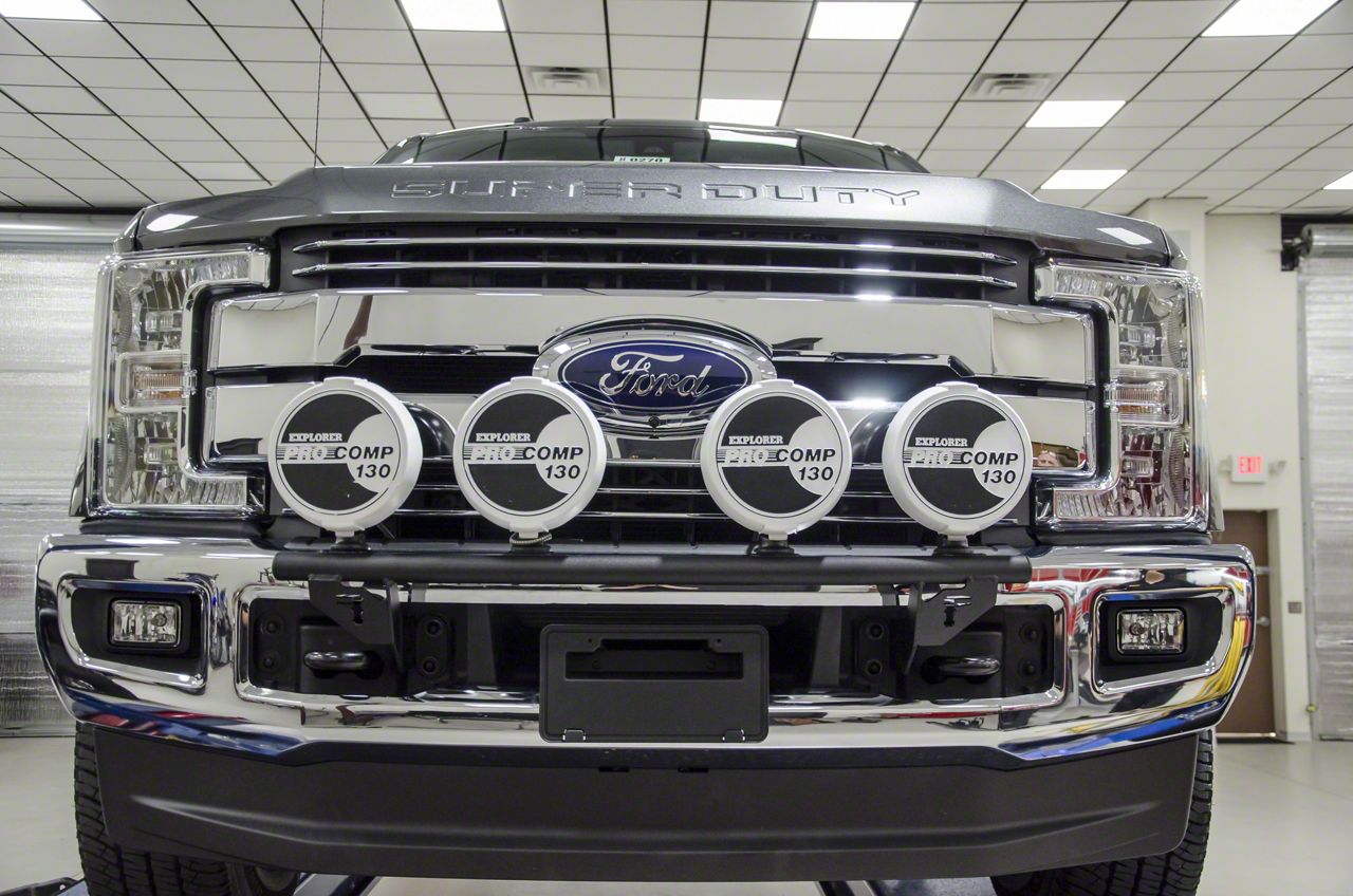 N-Fab F-250 Super Duty Front Light Mount Bar; Textured Black SD0957 (17 ...