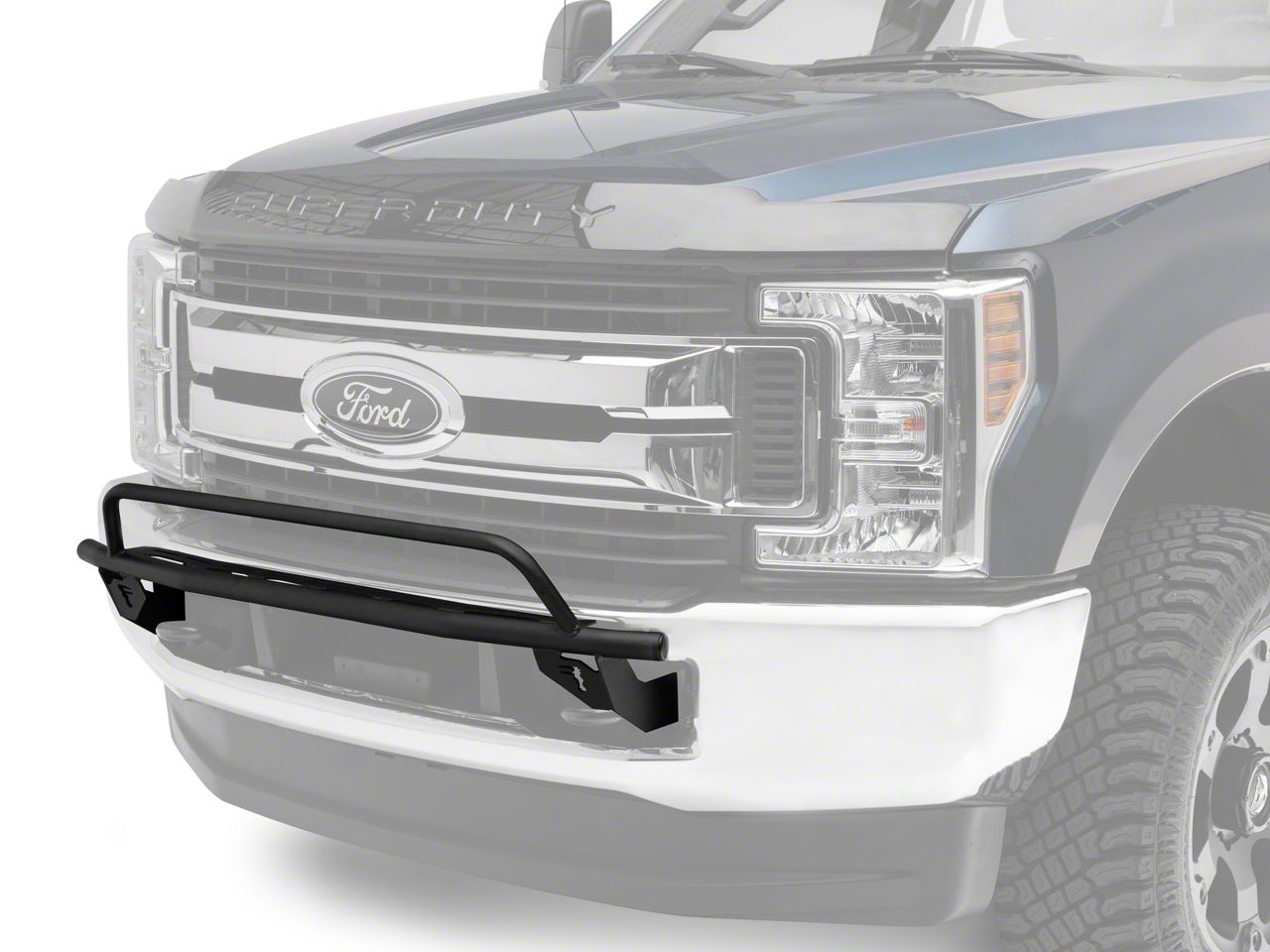 N-Fab F-250 Super Duty Front Light Mount Bar with Multi-Mount; Textured ...