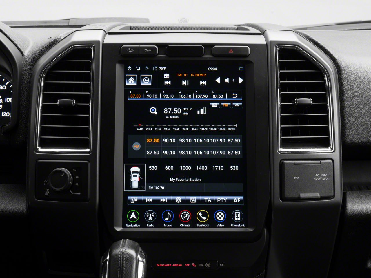 Navos F-150 Full Screen OE-Style Radio Upgrade with Navigation T548443 ...