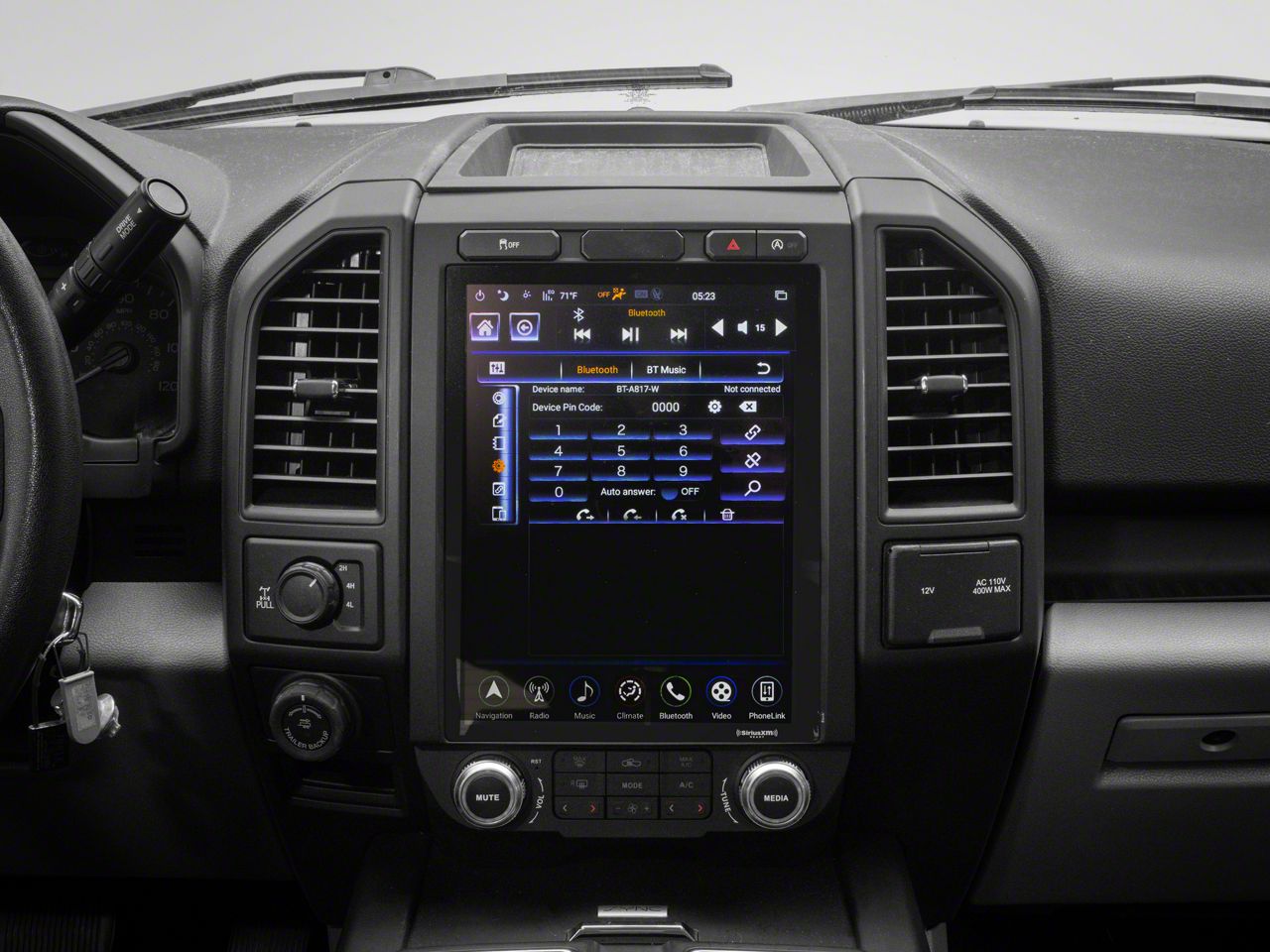 Navos F-150 Gen 5 12.10-Inch T-Style Radio with 360 Camera and Bang and ...