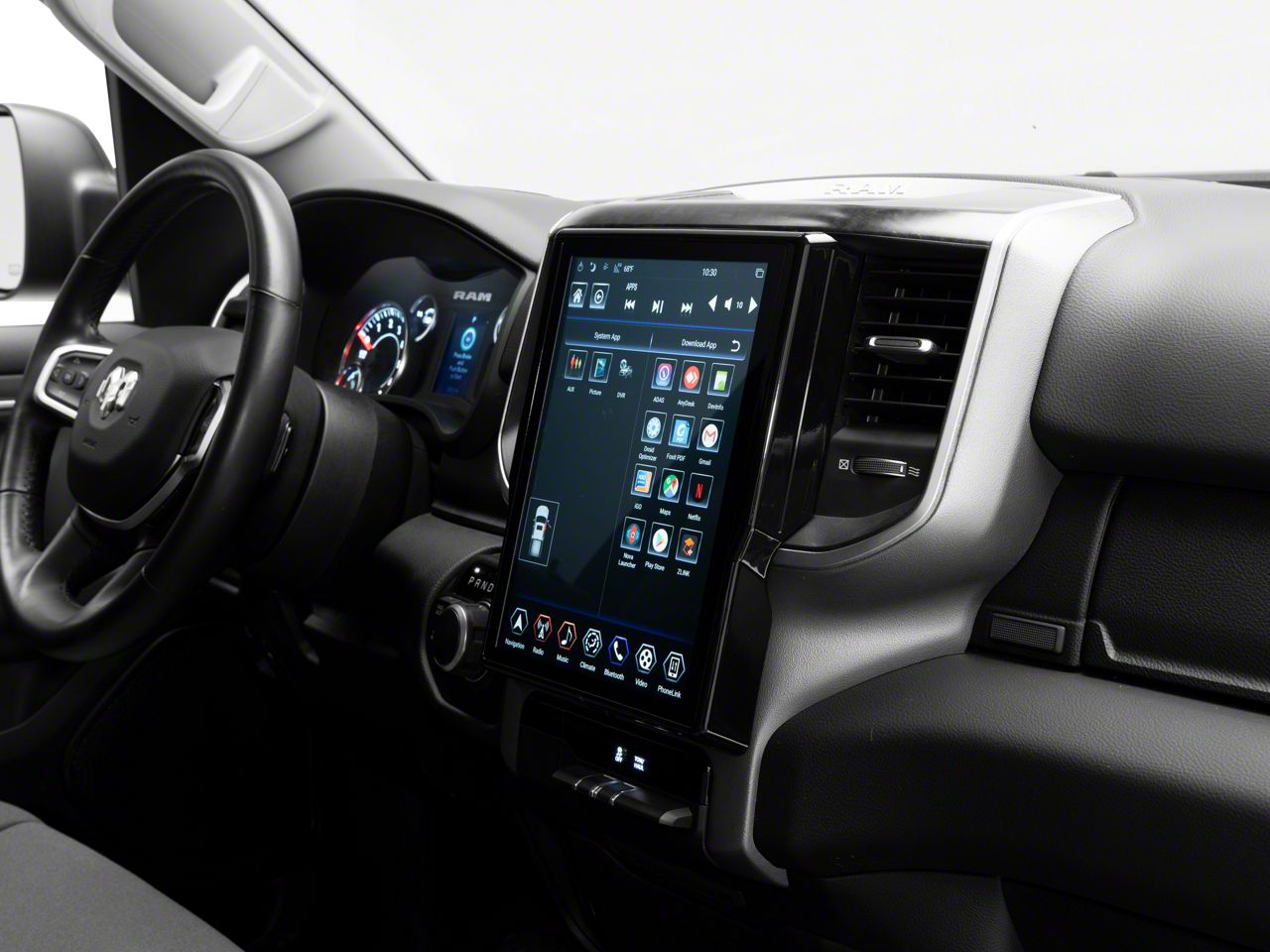 Navos RAM 1500 Full Screen 12.10-Inch OE-Style Radio Upgrade with ...