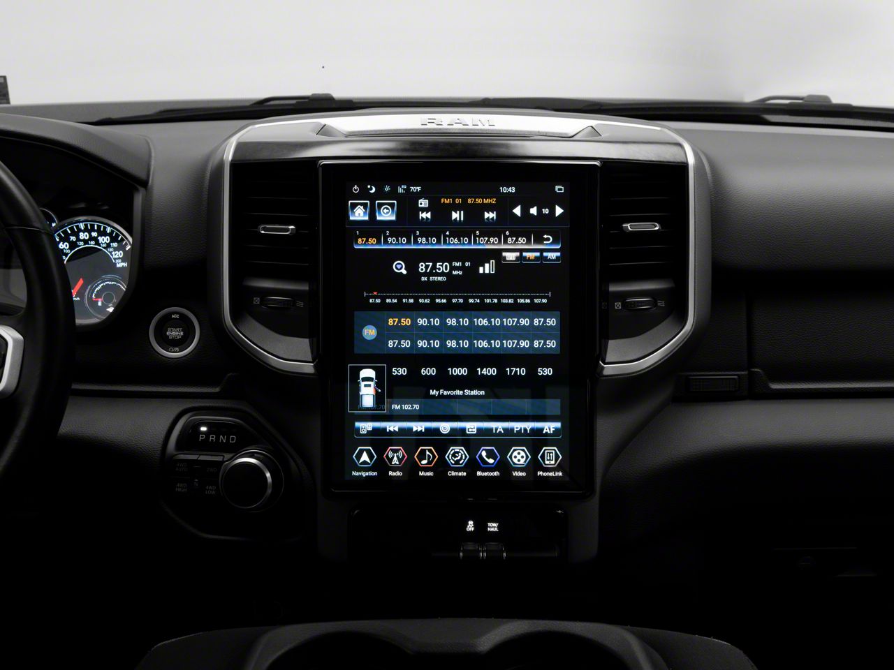 Navos RAM 1500 Full Screen 12.10-Inch OE-Style Radio Upgrade with ...