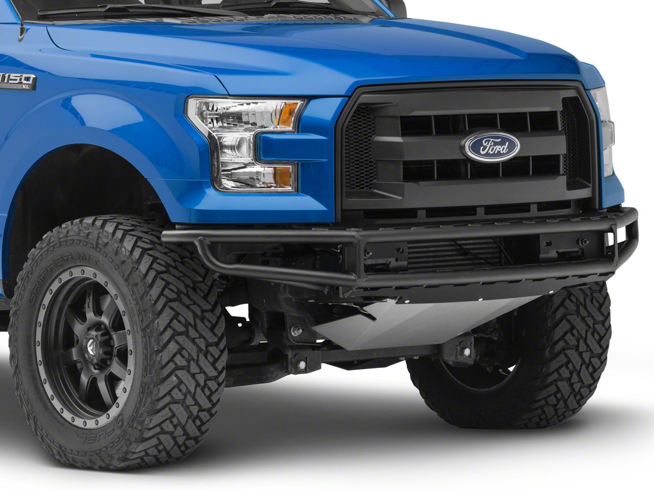 N-Fab F-150 M-RDS Pre-Runner Front Radius Bumper; Textured Black ...
